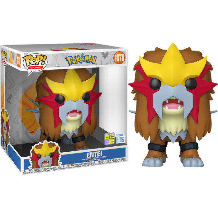 Funko Pop! Pokemon - Entei 10" Jumbo #1070 (2025 Summer Convention Exc