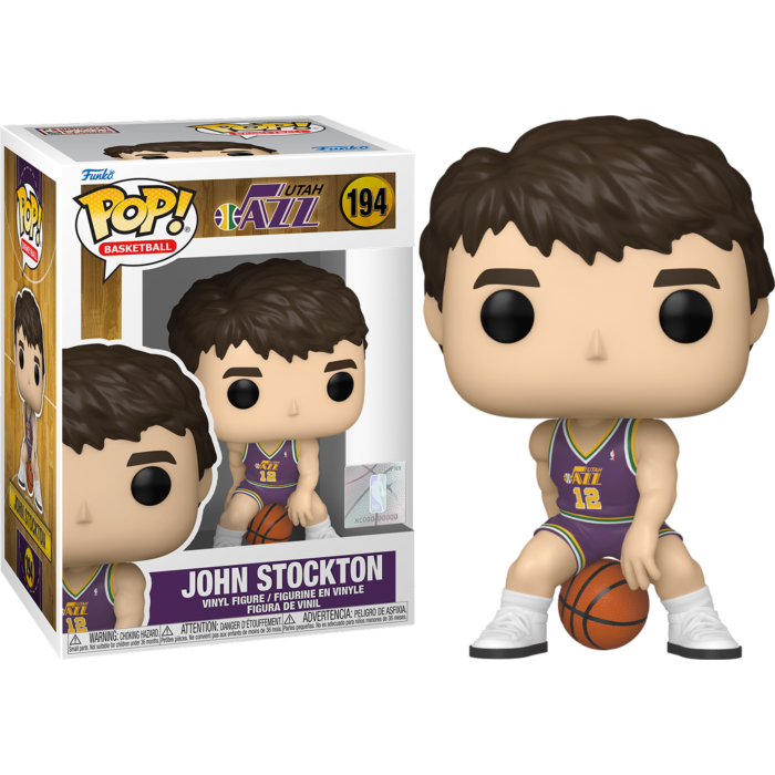 Funko Pop! NBA Basketball: Rookie Season - John Stockton Utah Jazz #19