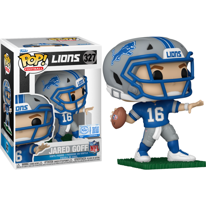 Funko Pop! NFL Football - Jared Goff Detroit Lions #327 (+ Box of 3 My