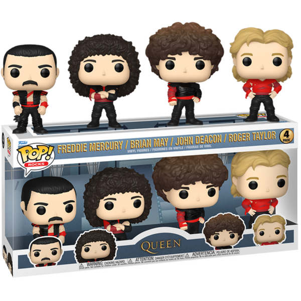 Funko Pop Queen Freddie Mercury Brian May John Deacon Roger Tay