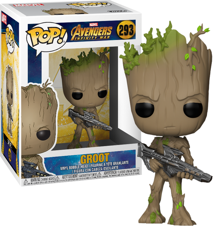 Funko Pop! Avengers 3: Infinity War - Groot with Gun #293